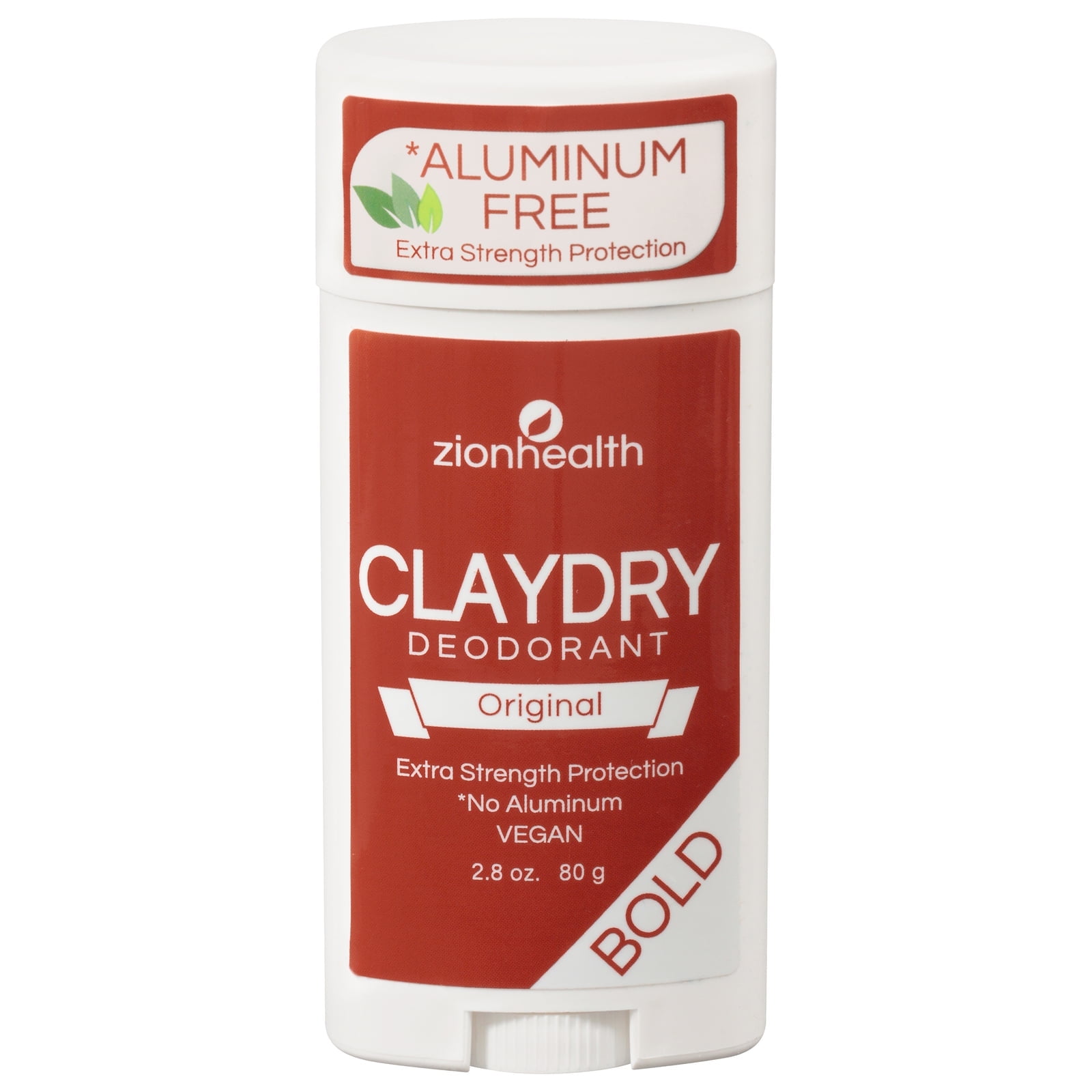 Zion Health Clay Dry Bold - Original Vegan Deodorant 2.8 Oz. - Walmart.com