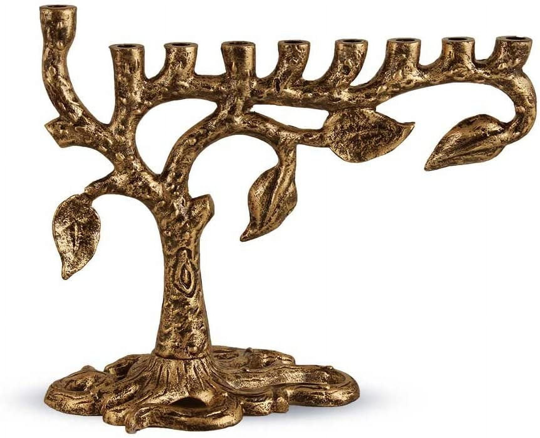 Zion Judaica Artistic Menorah Tree of Life Shaped Chanukah Candle ...