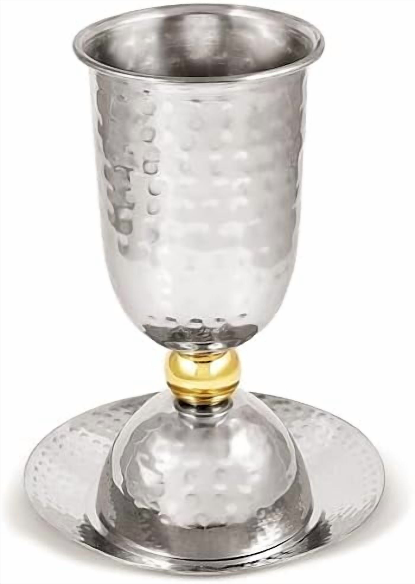 Zion Judaica Luxurious Modern Kiddush Cup Set 10 oz Full Size Stainless ...