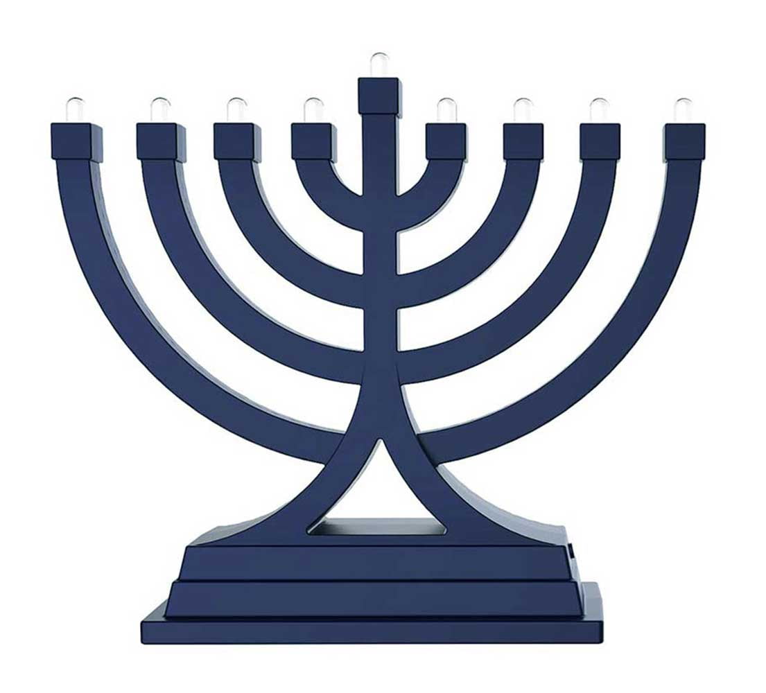 Zion Judaica Mini LED Menorah - USB/Battery Operated, Multiple Light ...