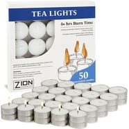 Long Last Bulk Pack Amari White Unscented Indoor/Outdoor Tealight ...
