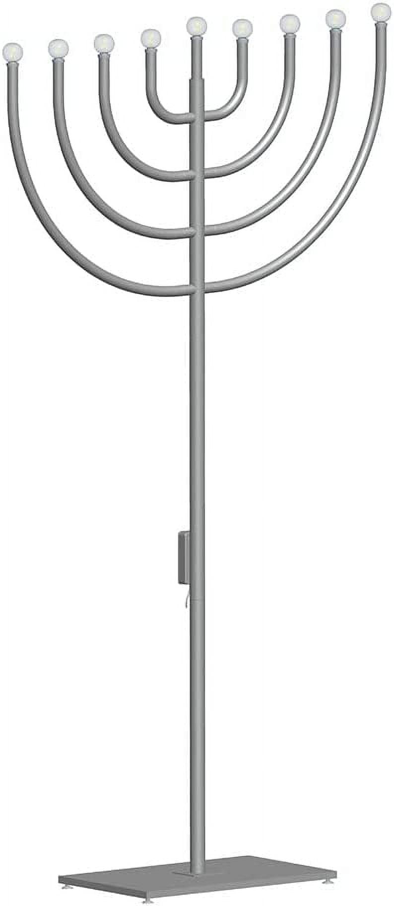 Zion Judaica Super Large Chanukah Electric Menorah Indoor/Outdoor ...