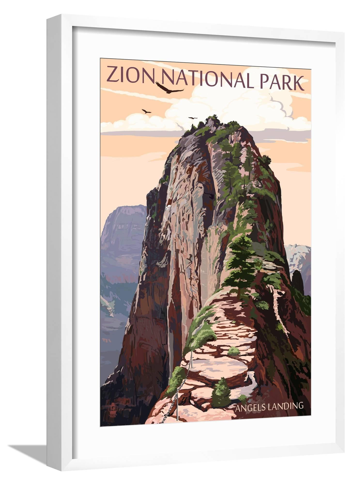 Art.com Zion National Park - Angels Landing and Condors Art Print by ...