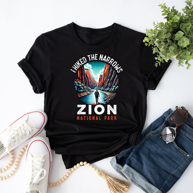Zion National Park I Hiked The Narrows Utah Hiking T-Shirt - Walmart.com
