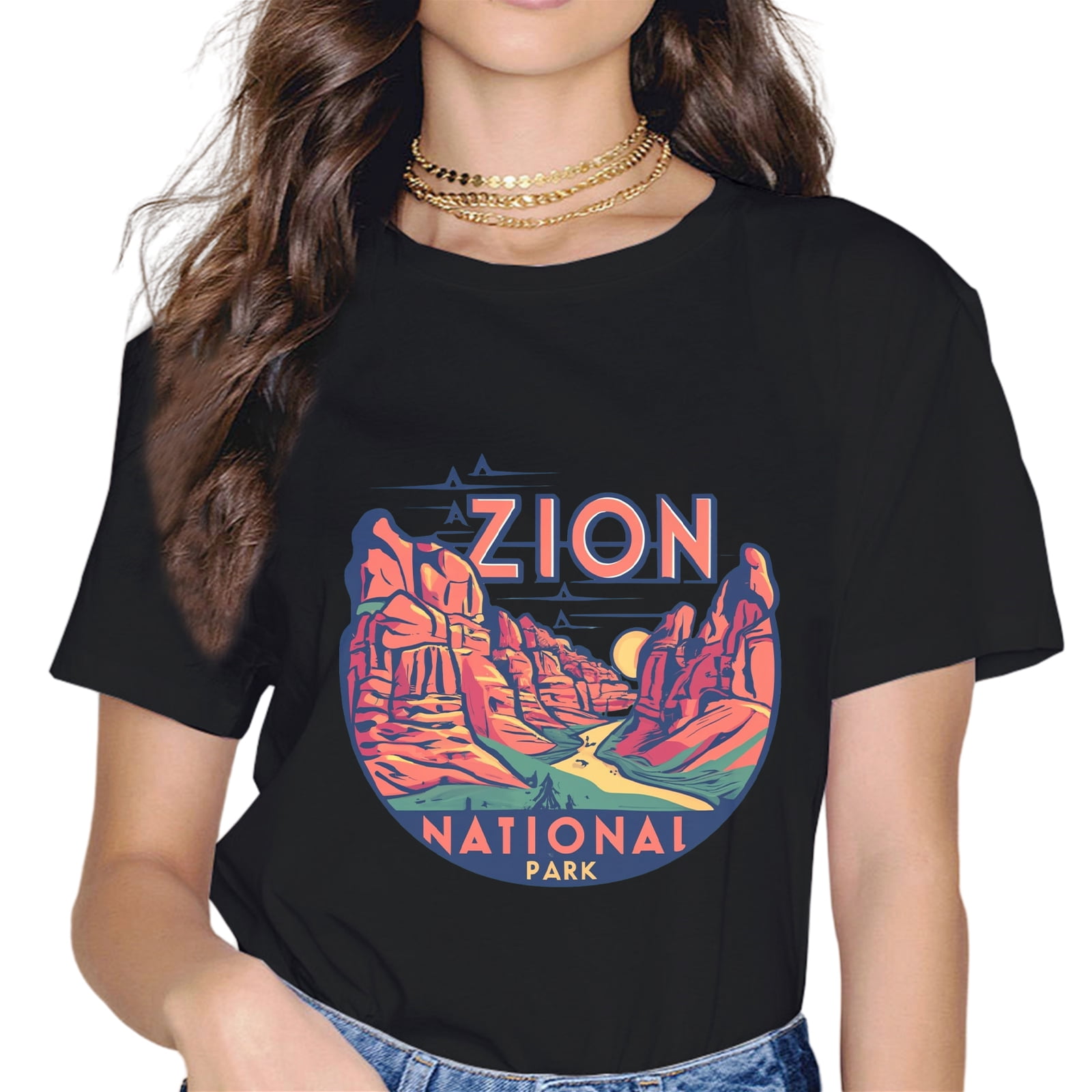 Zion National Park Shirt, US Nationalpark In Utah T-Shirt - Walmart.com