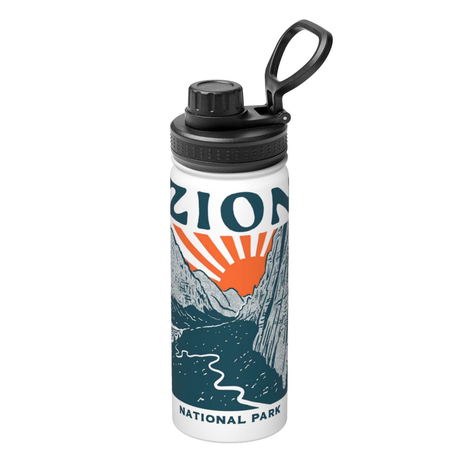 Zion National Park Sports Insulated Water Bottle 18OZ Stainless Steel ...
