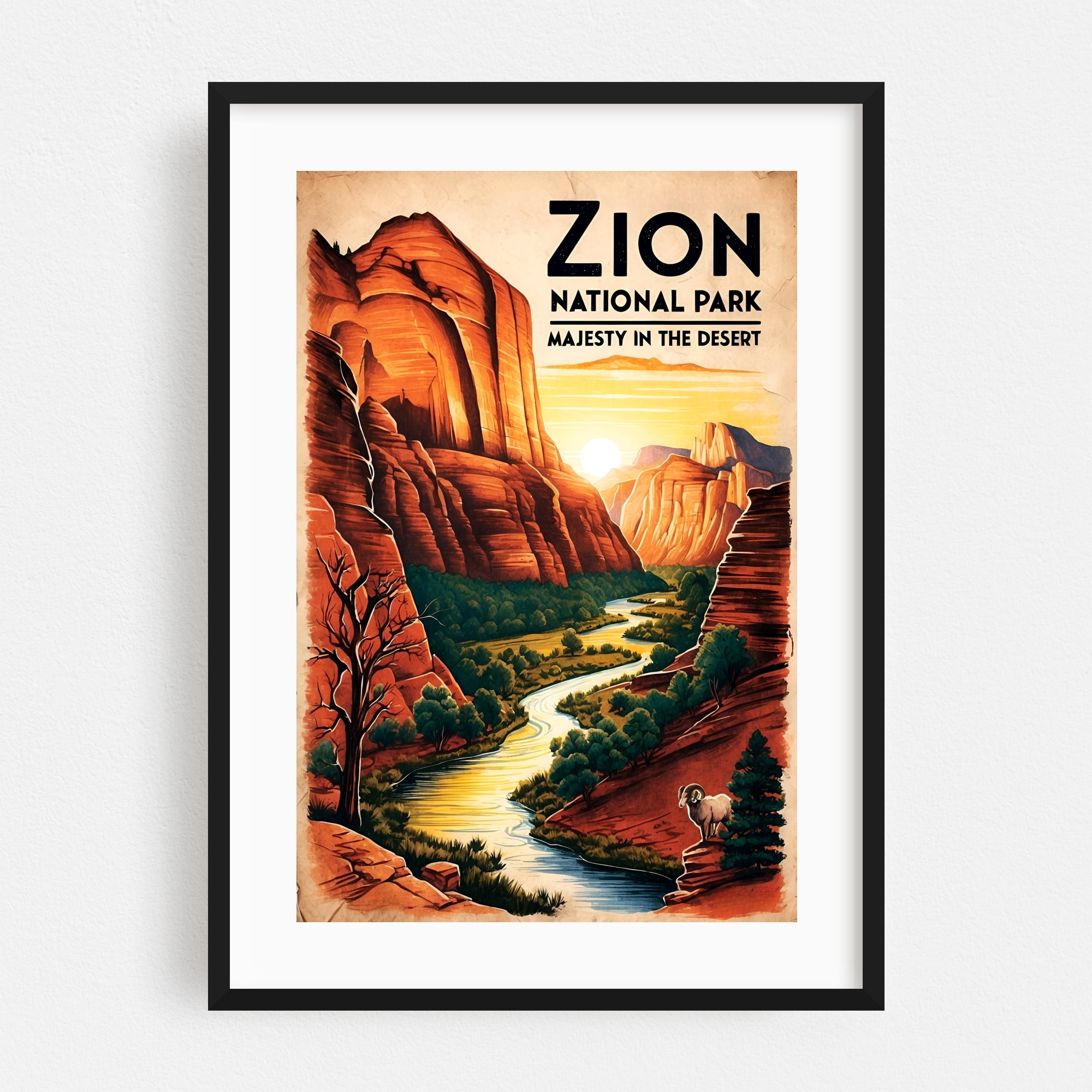 Zion National Park: Timeless Beauty in a Vintage Design - Utah ...