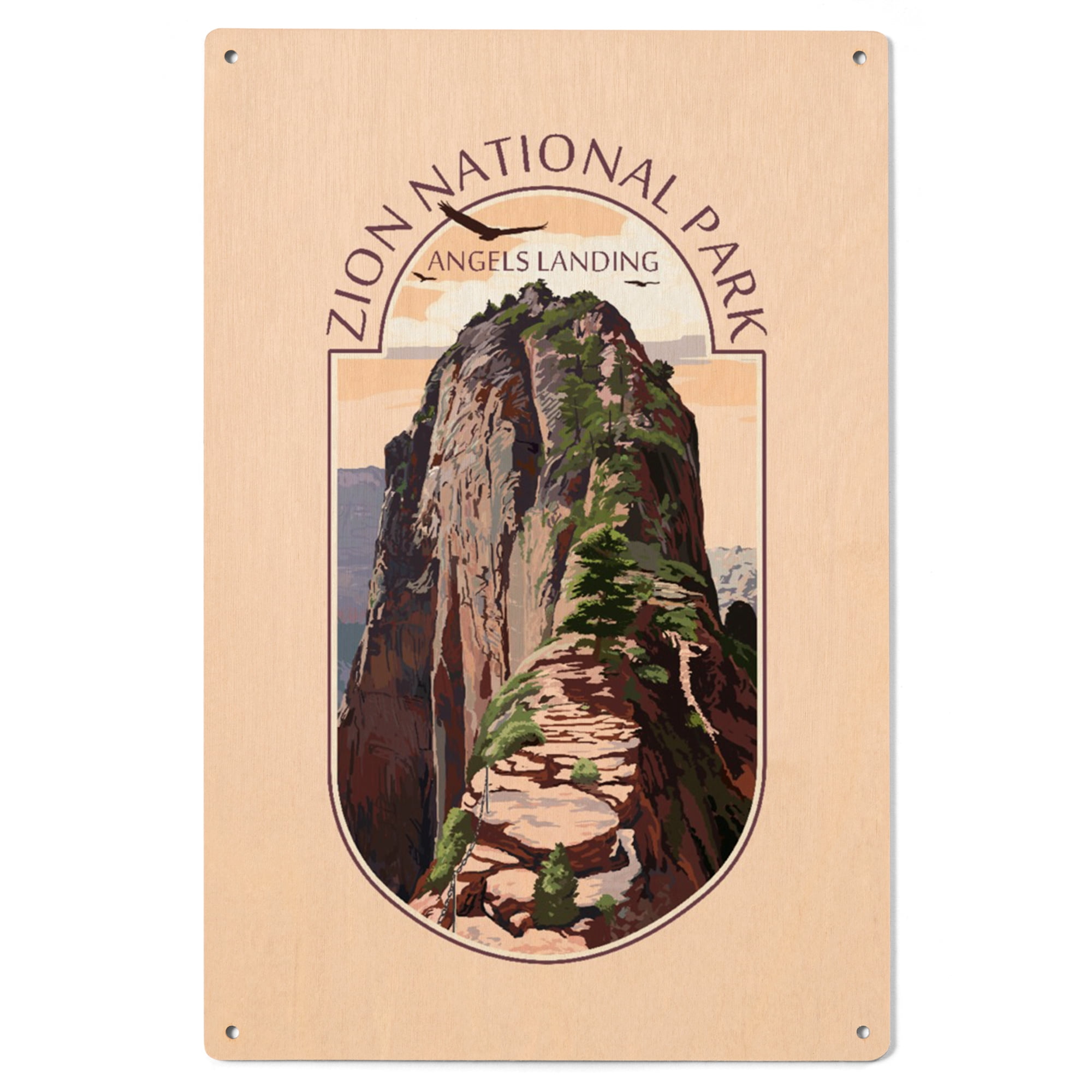 Zion National Park, Utah, Angels Landing and Condors, Contour Birch ...