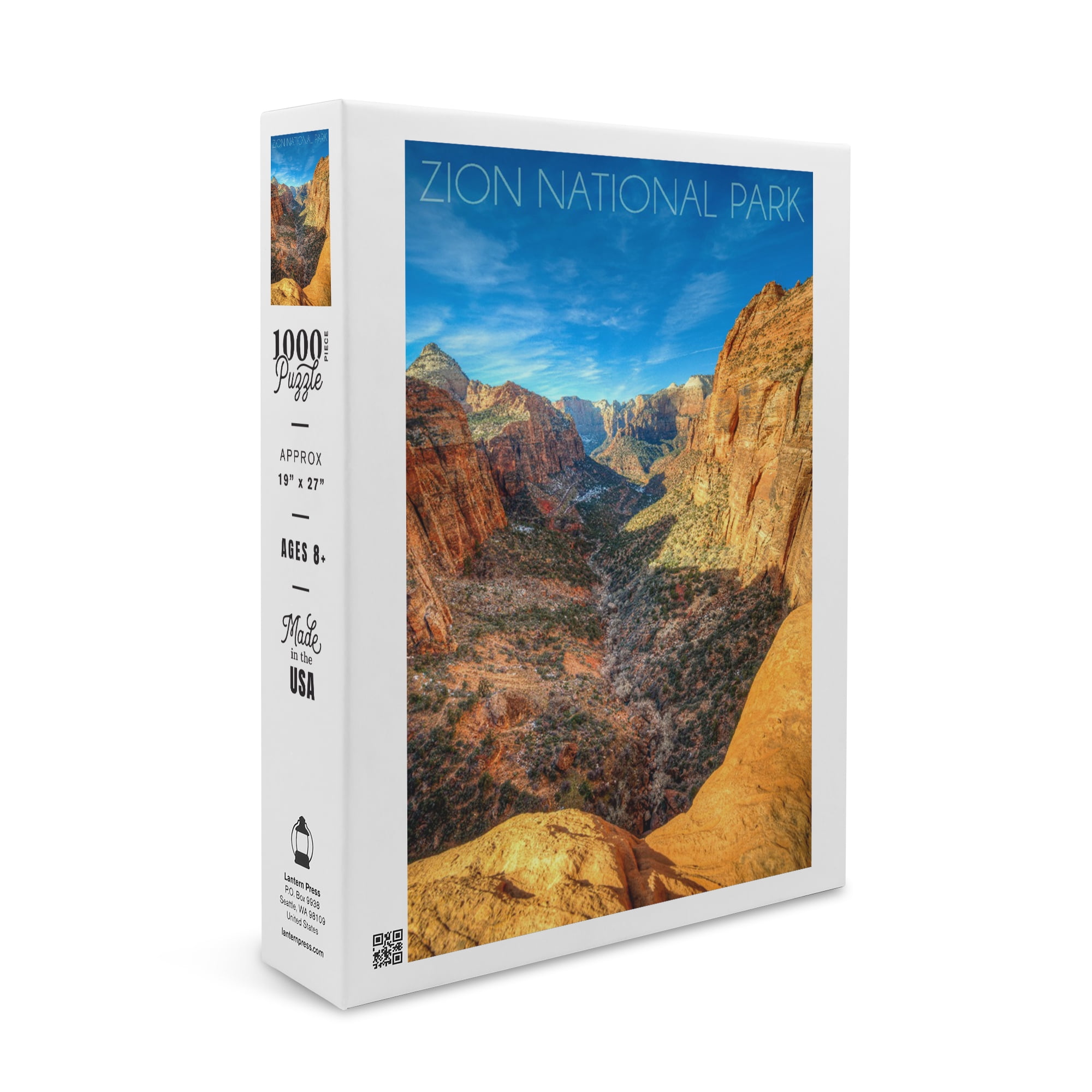 Zion National Park, Utah, Canyon and Blue Sky (1000 Piece Puzzle, Size ...