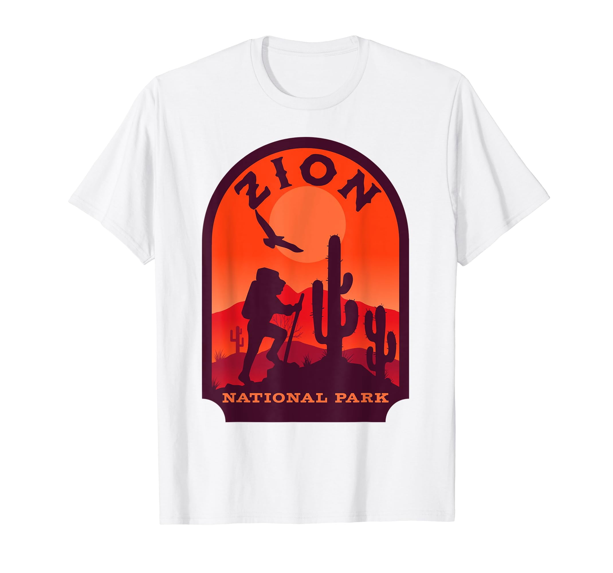 Zion National Park Utah Nature Hiking Outdoors White Cotton T-Shirt ...