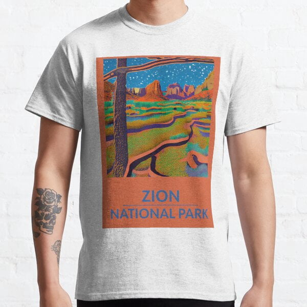 Zion National Park | Vintage American National Park, Colorful Abstract ...