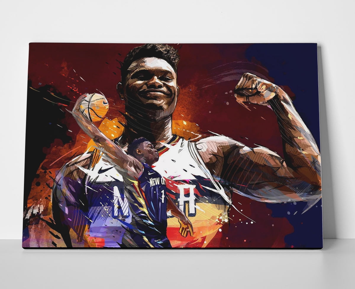 Zion Williamson Flex Poster or Wrapped Canvas - Walmart.com