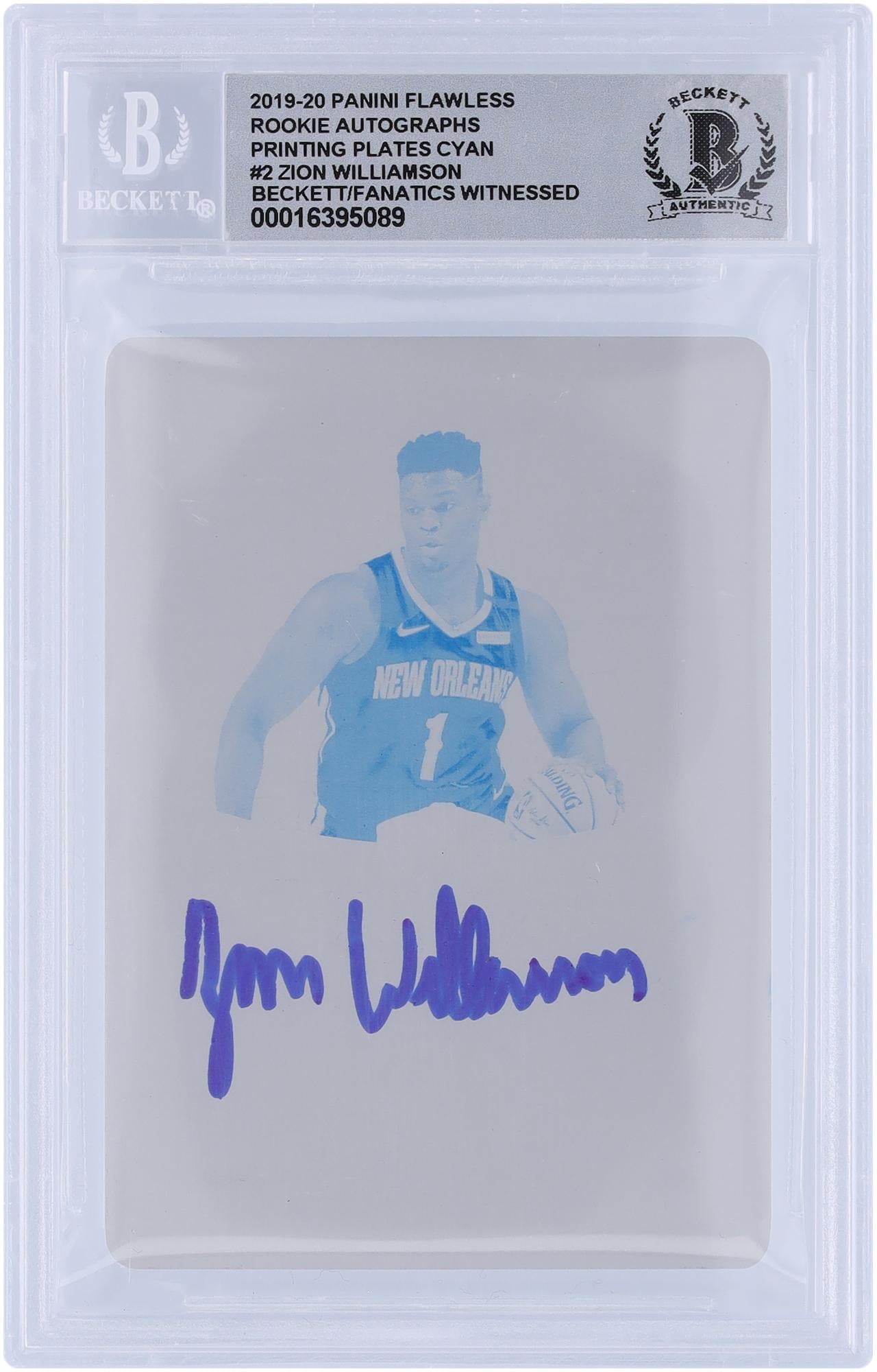 Print Plate Baseball Card