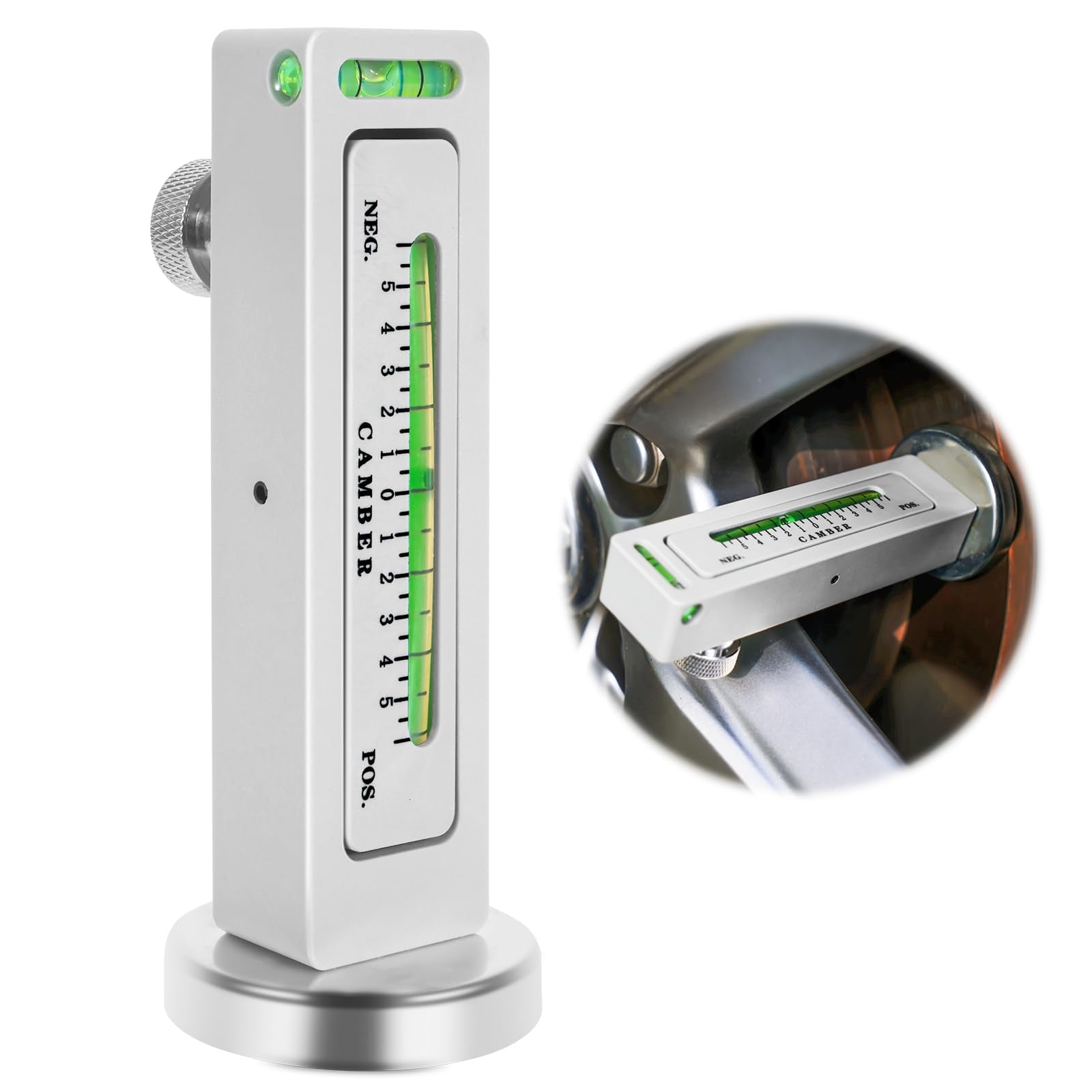 Ziopetru Adjustable Magnetic Gauge Tool, Wheel Camber, Caster Pillar ...