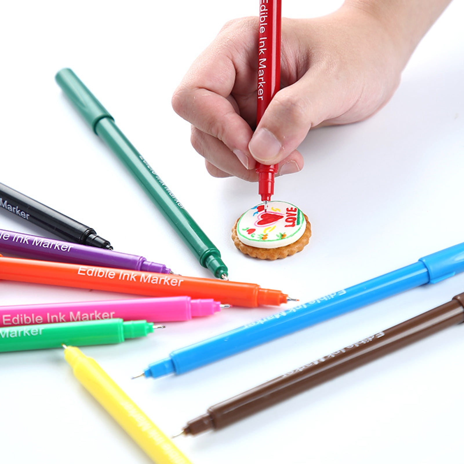 Zioy 0.7mm Nibs Natural Tone Food Color Pen Food Grade Safety DIY ...