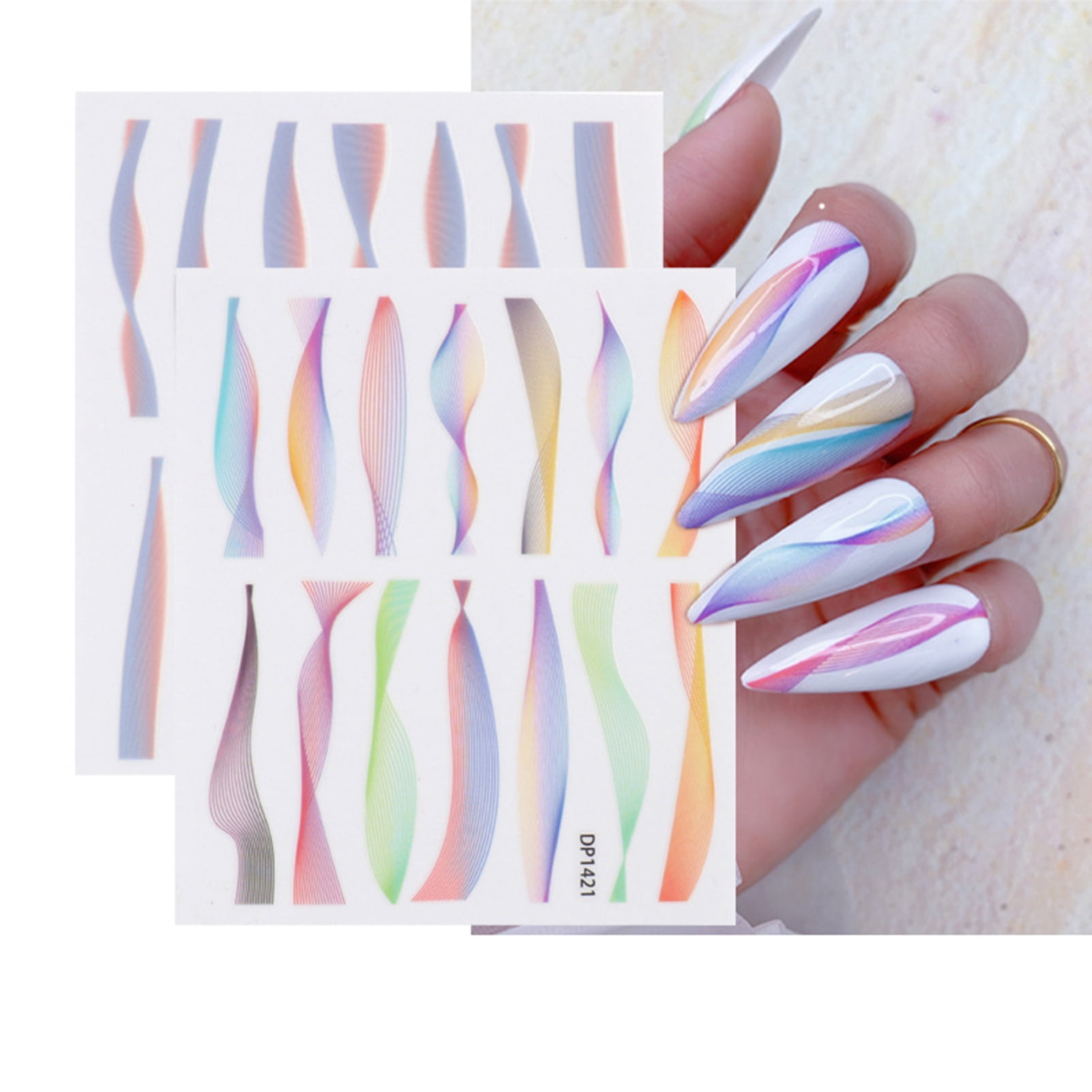 Zioy Nail Sticker Ultra Thin 3D Effect High Adhesion Beauty Thin Japan ...