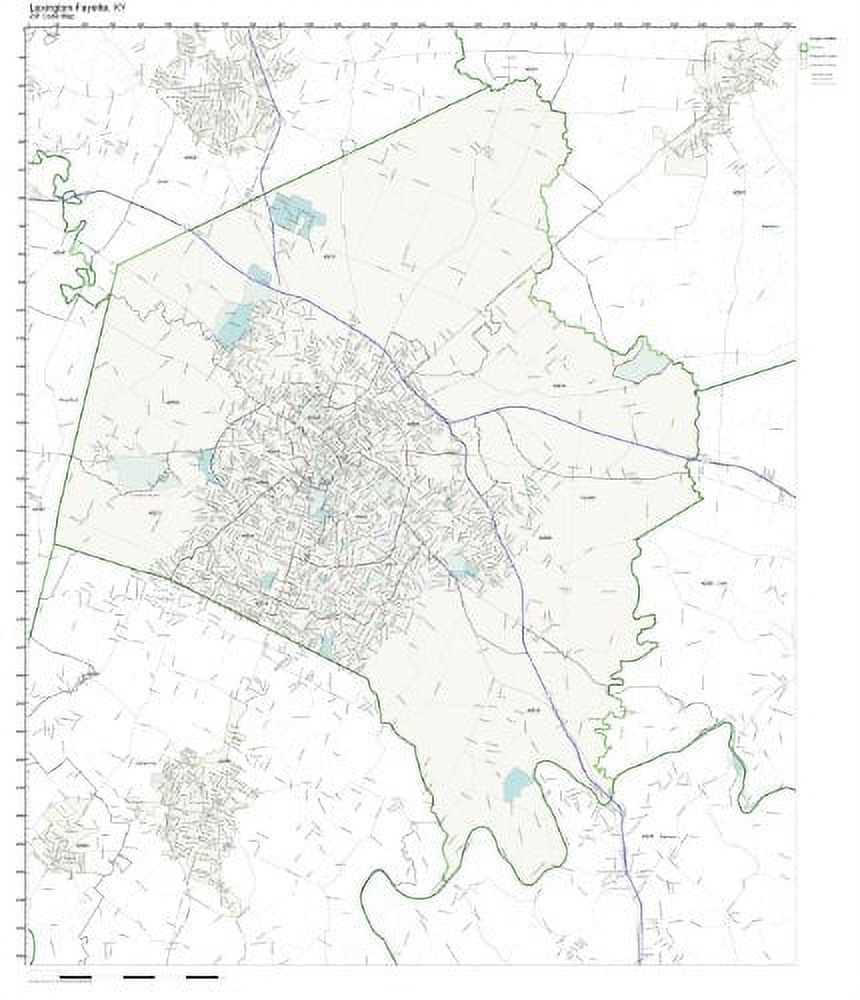 Zip Code Map Of Lexington Fayette KY Zip Code Map Not Laminated Zip Code Map Of Lexington Fayette KY Zip Code Map Not Laminated