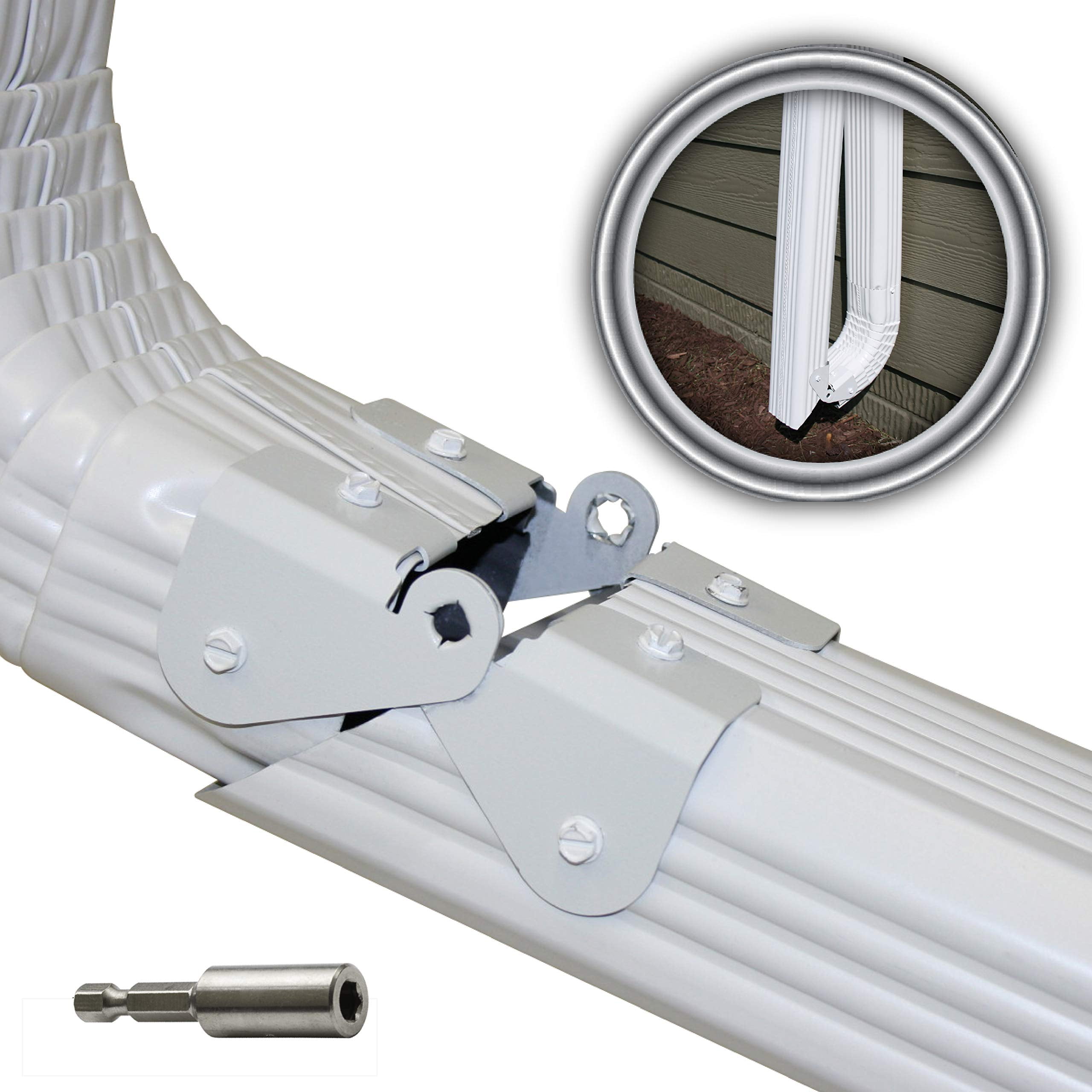 Zip Hinge 1 Pack Plus | Made in The USA Downspout Hinge | Hardware ...