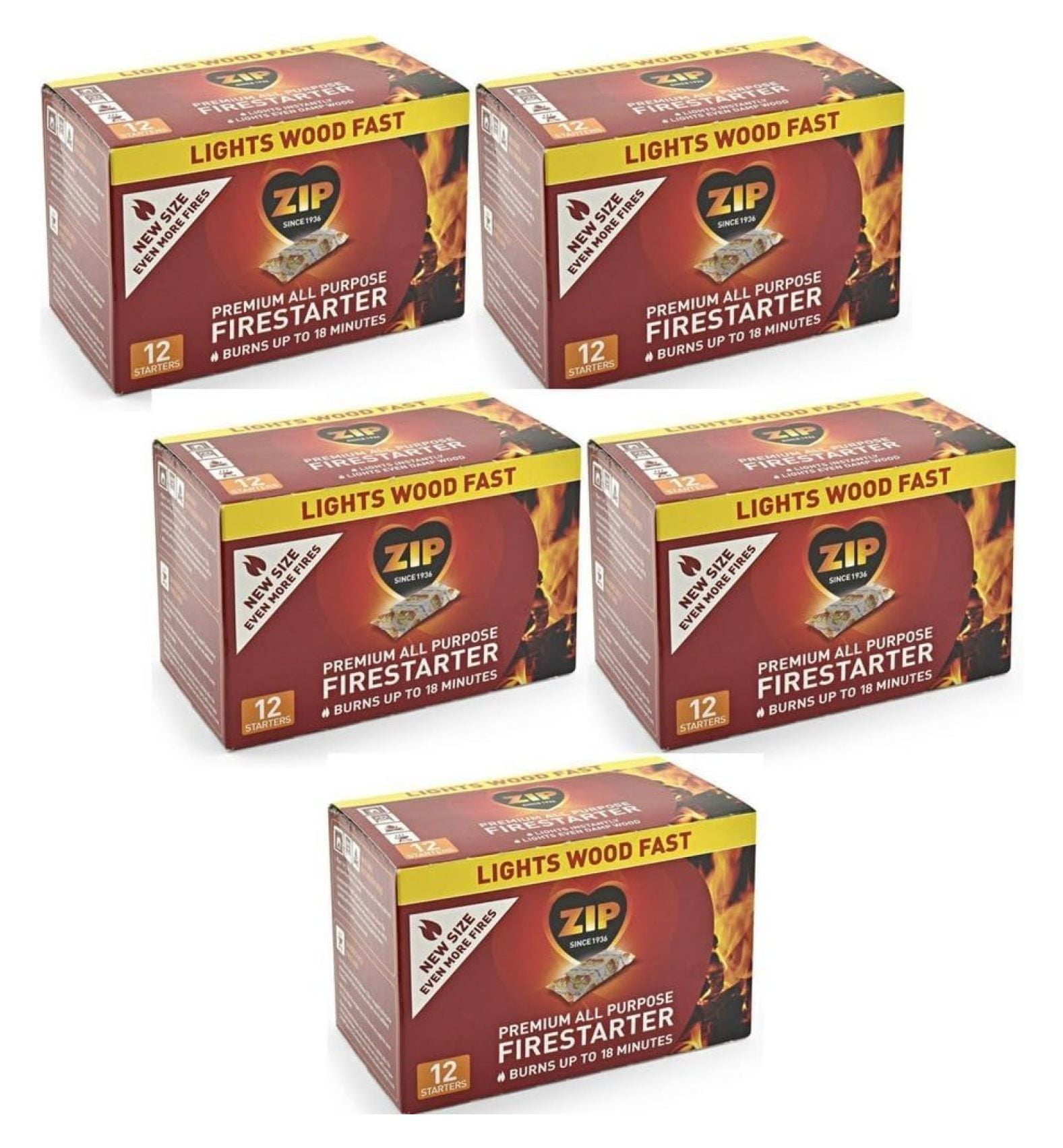 Zip Premium All Purpose Wrapped Fire Starter 60 Pack - Walmart Business ...