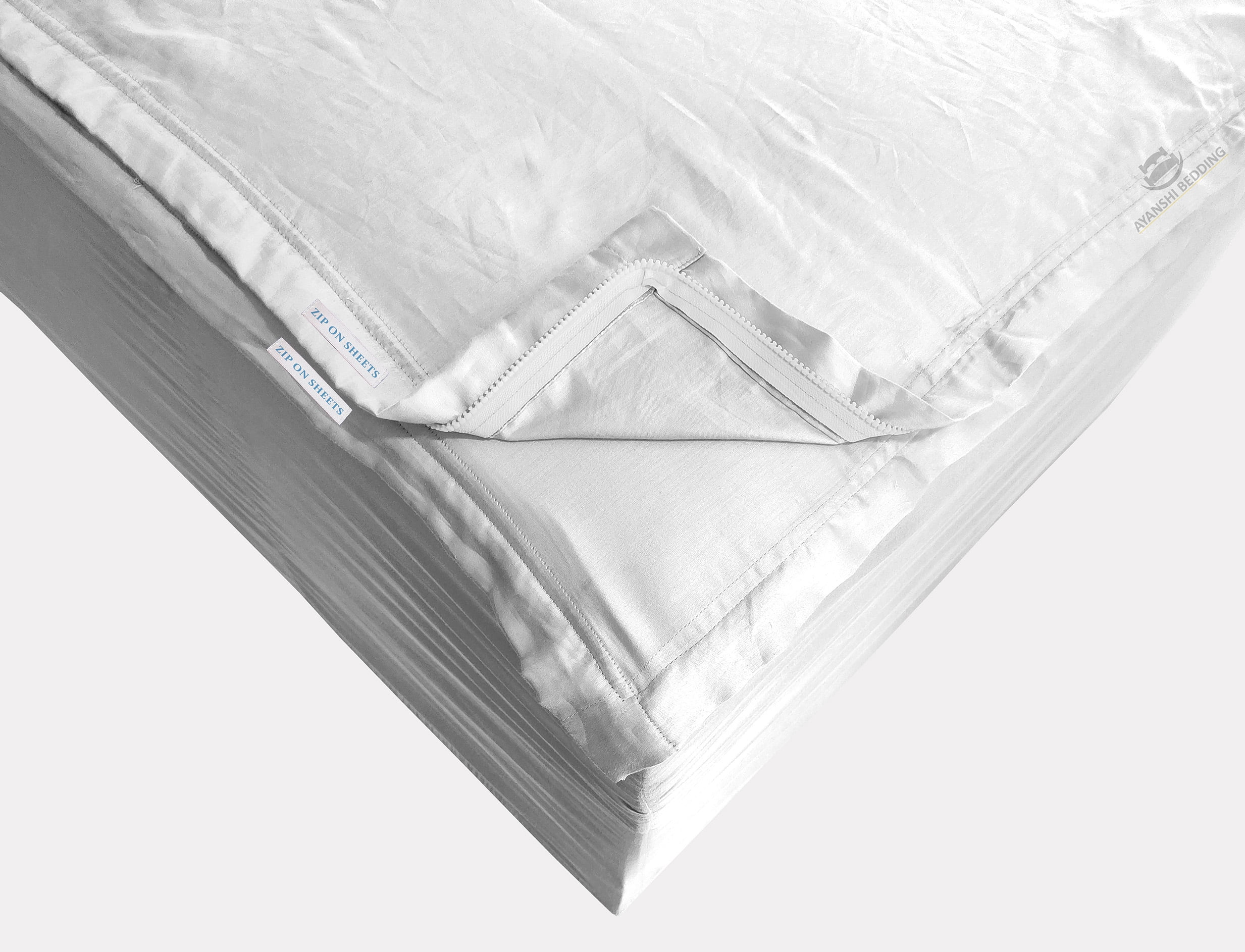 Zip On Sheets King Size(78X80) - Includes 2 Zipper Sheets +1 Bottom ...