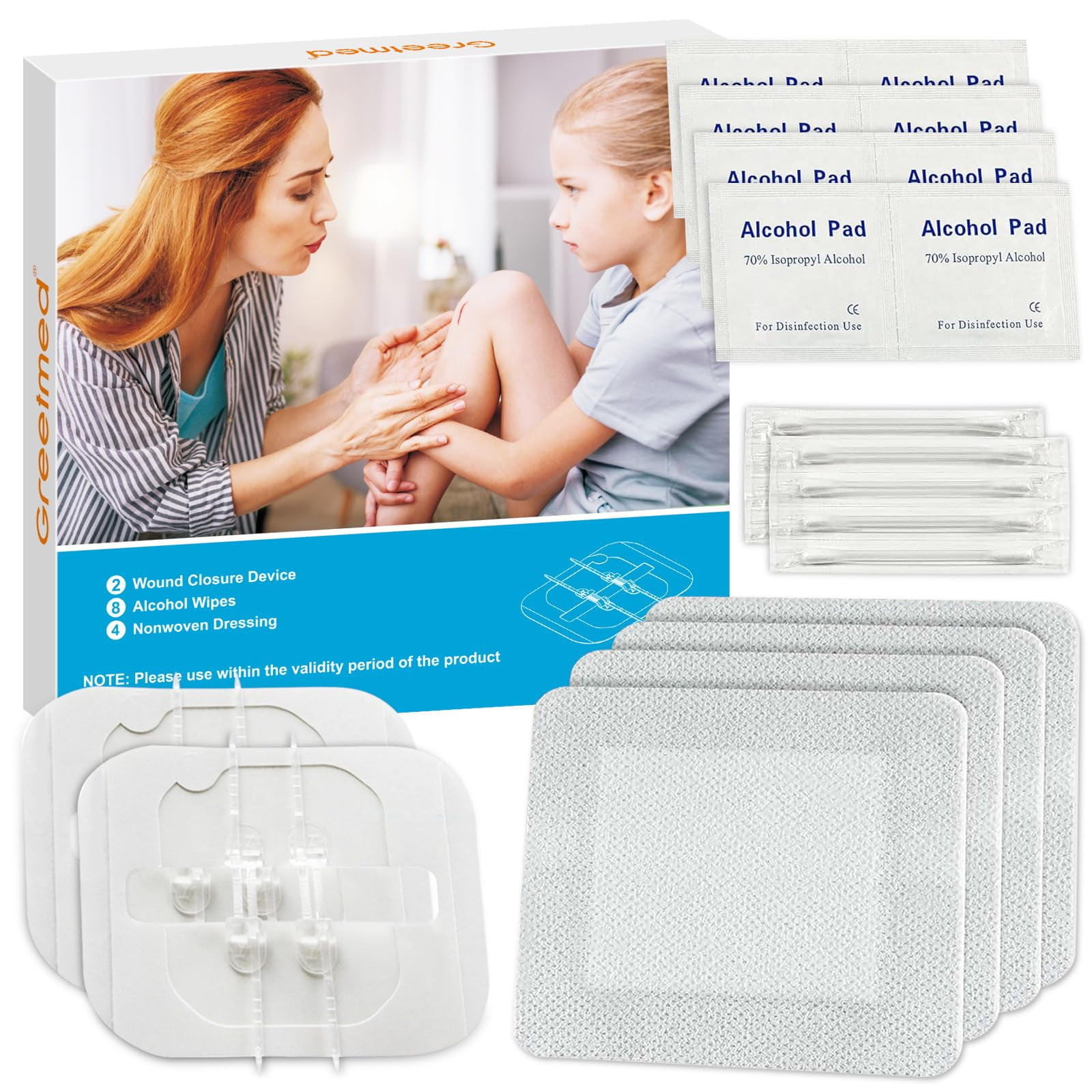 Zip Stitch Emergency Wound Closure Strips - 2Pcs Laceration Closure Kit ...