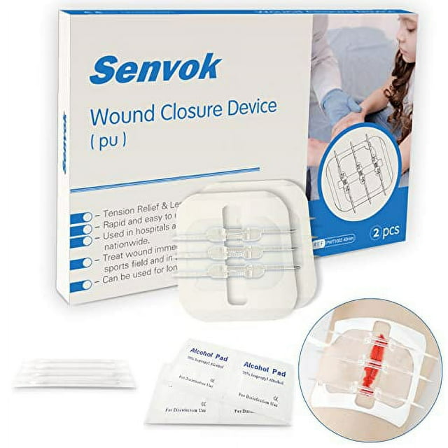 Zip Stitch Wound Closure Strips - 2 Pcs Butterfly Bandaids Extra Large ...