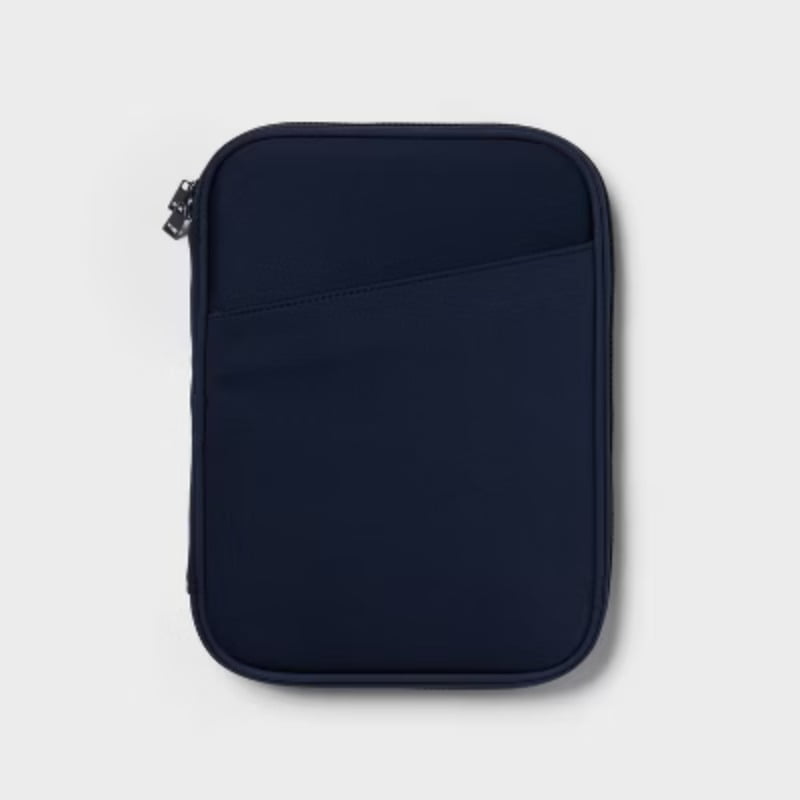 Zip Tablet Pouch Laptop Bag Navy Blue - Walmart.com