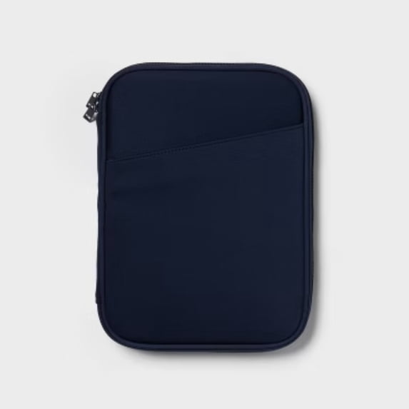 Zip Tablet Pouch Laptop Bag Navy Blue - Walmart.com