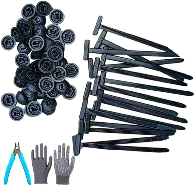 Zip Tie Rivet 150 Pcs Nylon Universal Cable Tie Buckle | Heavy Duty ...