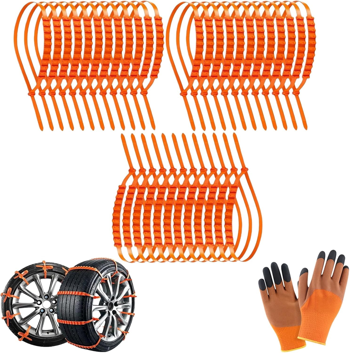Zip Tie Treads, Zip Tie Snow Chains, Universal Design (Cars, Trucks ...