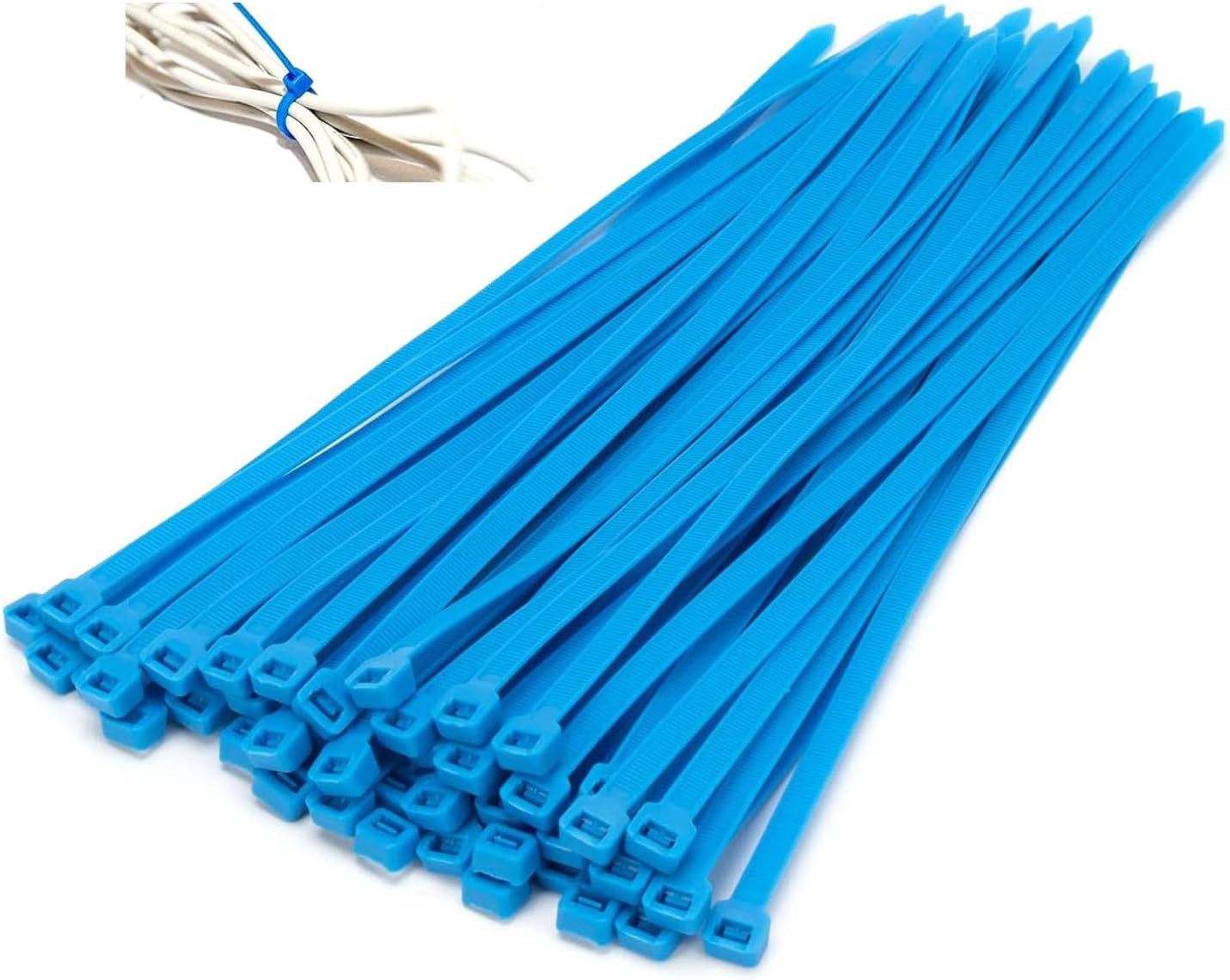 Zip Ties (100 Pack), Heavy Duty Cable Ties with 150lbs Tensile Strength ...