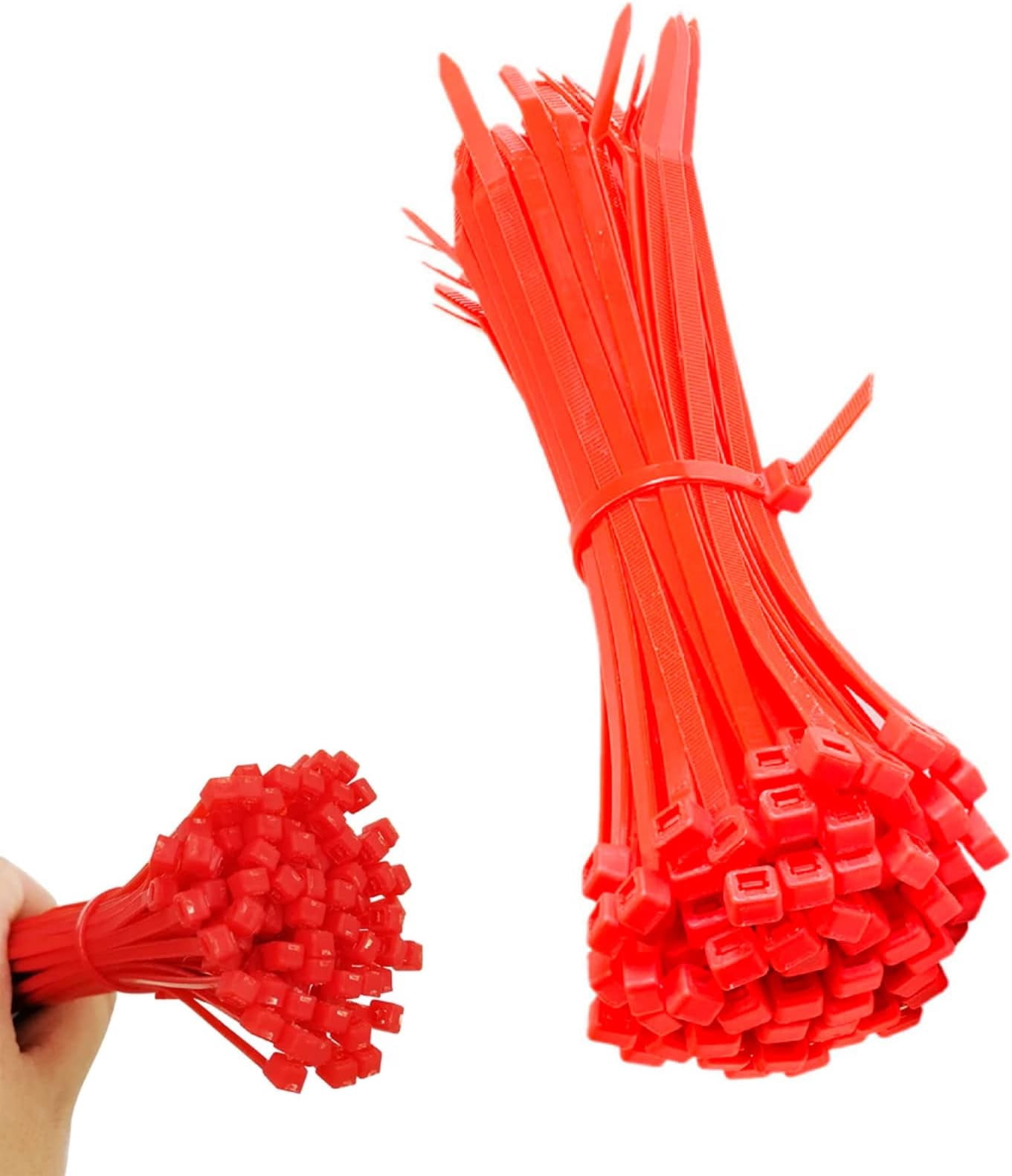 Zip Ties, 100 count Red Zip Ties 8 Inch, Ties Small Zipties Tie Wraps ...