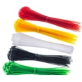Zip Ties Assorted Sizes(8”+10”+12”), 500 Pack, Multi-colored Cable Ties ...