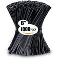 Zip Ties Assorted Sizes, Black Cable Ties, UV Resistant Wire Ties ...