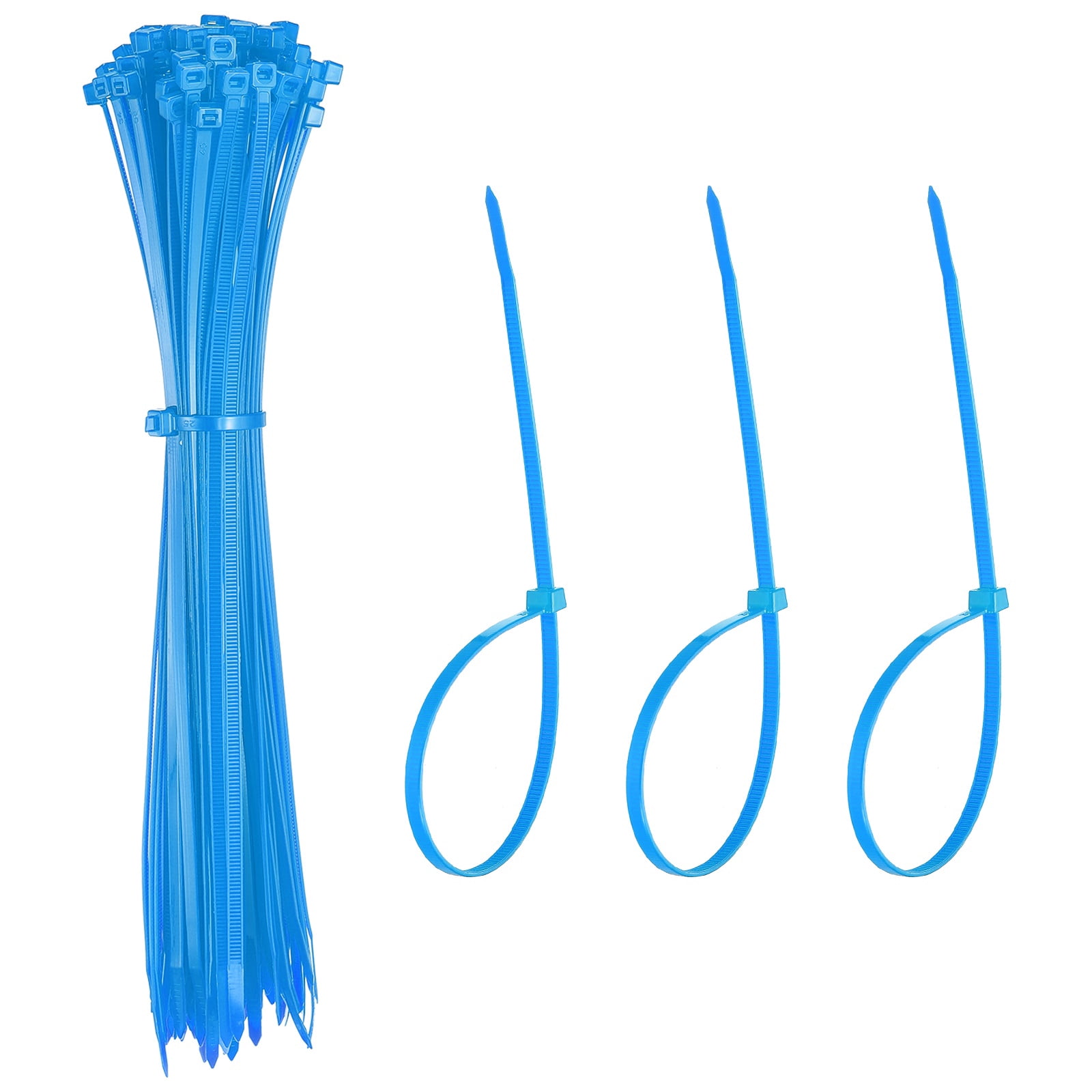 Uxcell Zip Ties Plastic Cable Ties, Self-Locking Wire Zip Tie Fit for ...
