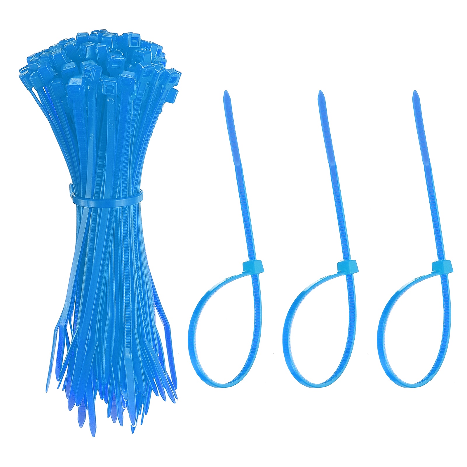 Uxcell Zip Ties Plastic Cable Ties, Self-Locking Wire Zip Tie Fit for ...