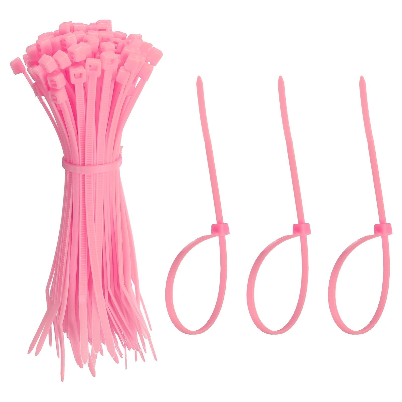 Uxcell Zip Ties Plastic Cable Ties, Self-Locking Wire Zip Tie Fit for ...