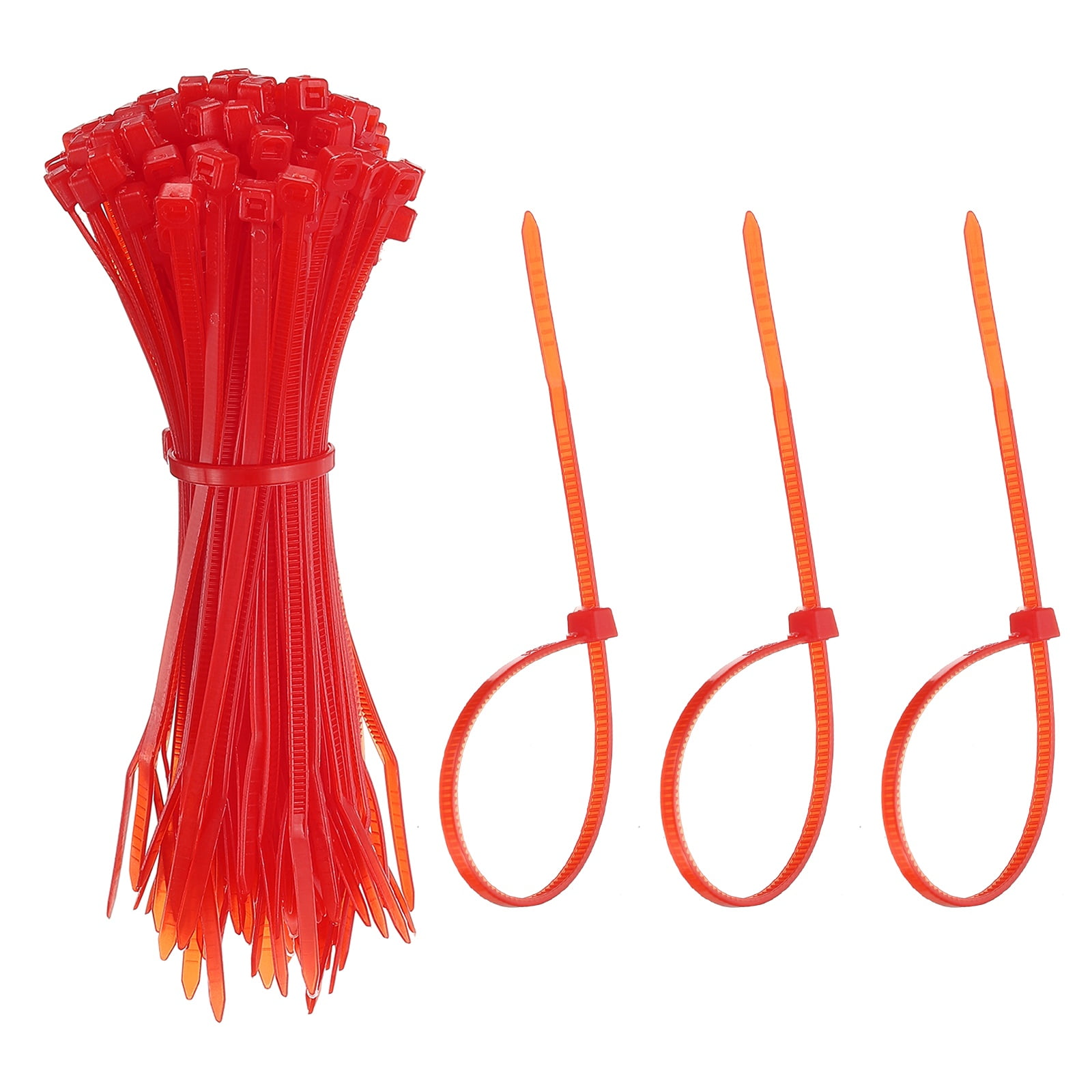 Uxcell Zip Ties Plastic Cable Ties, Self-Locking Wire Zip Tie Fit for ...