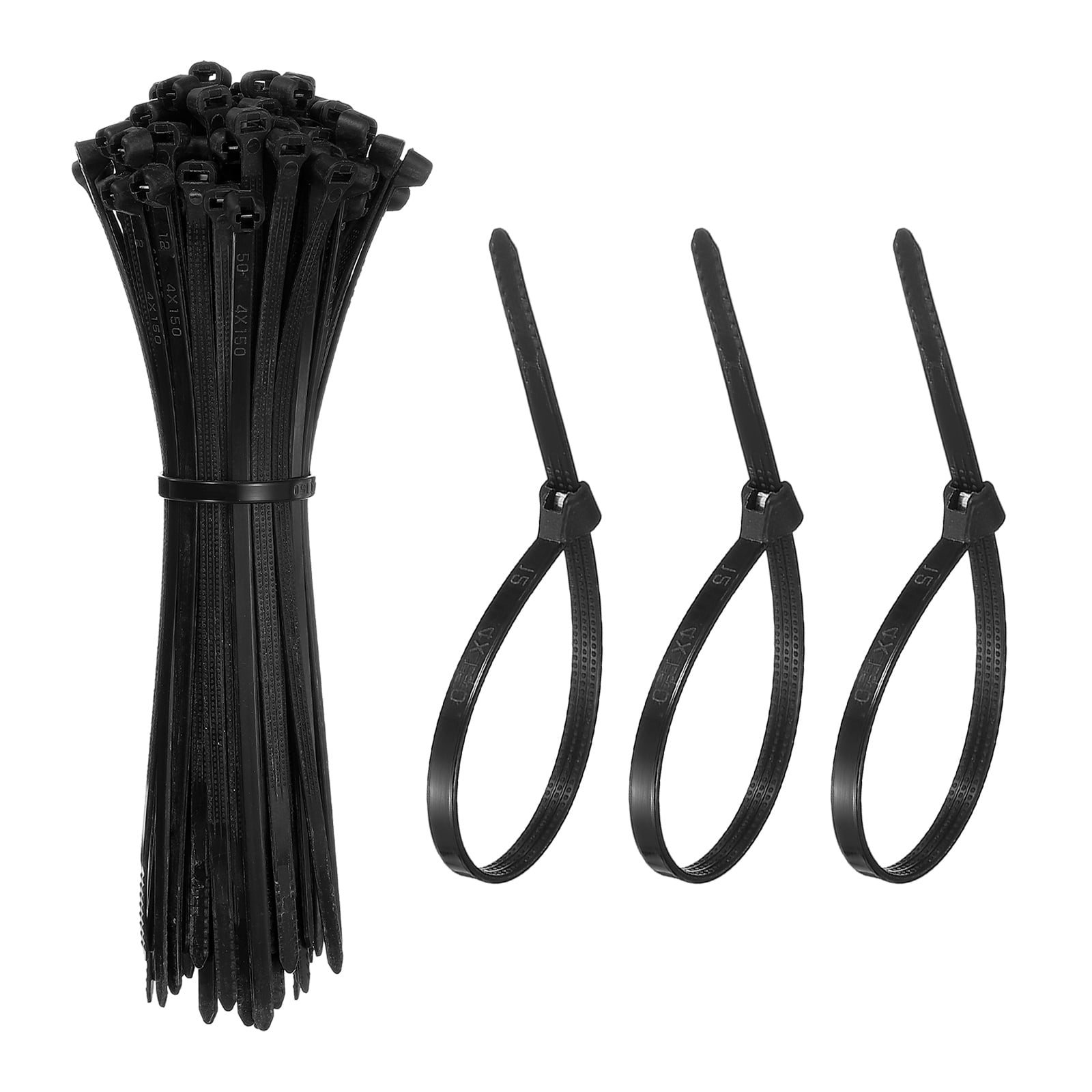 Zip Ties Plastic Cable Ties, Self-Locking Wire Zip Tie 6 Inch with ...