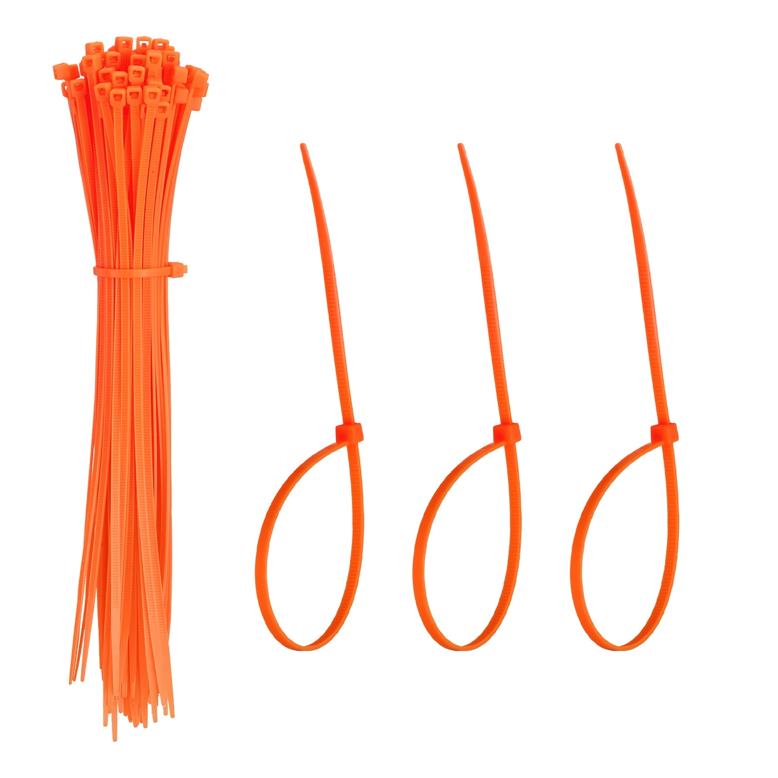 Uxcell Zip Ties Plastic Cable Ties, Self-Locking Wire Zip Tie Fit for ...