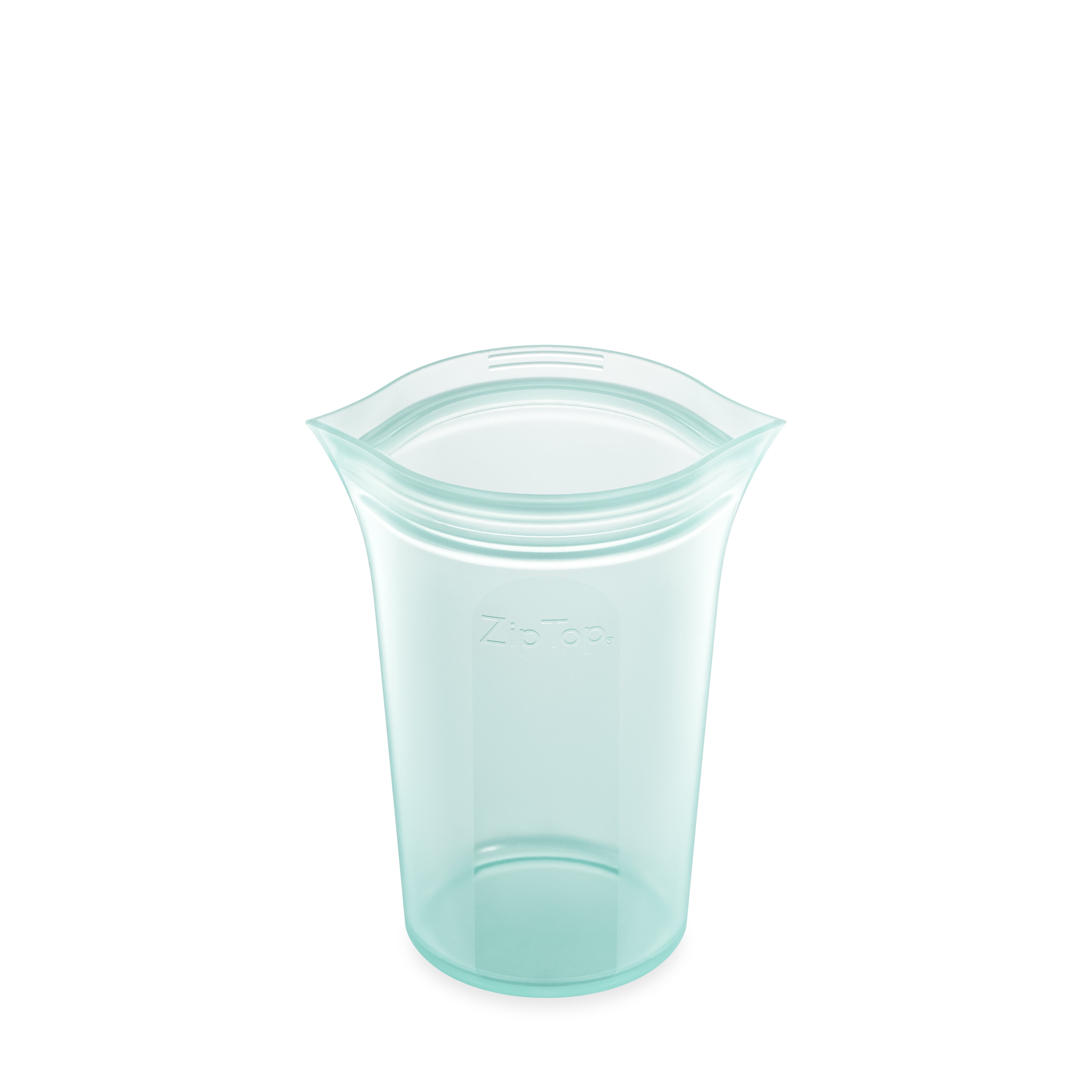 Zip Top Reusable Food Storage Container - Medium Cup Teal - Made in the ...