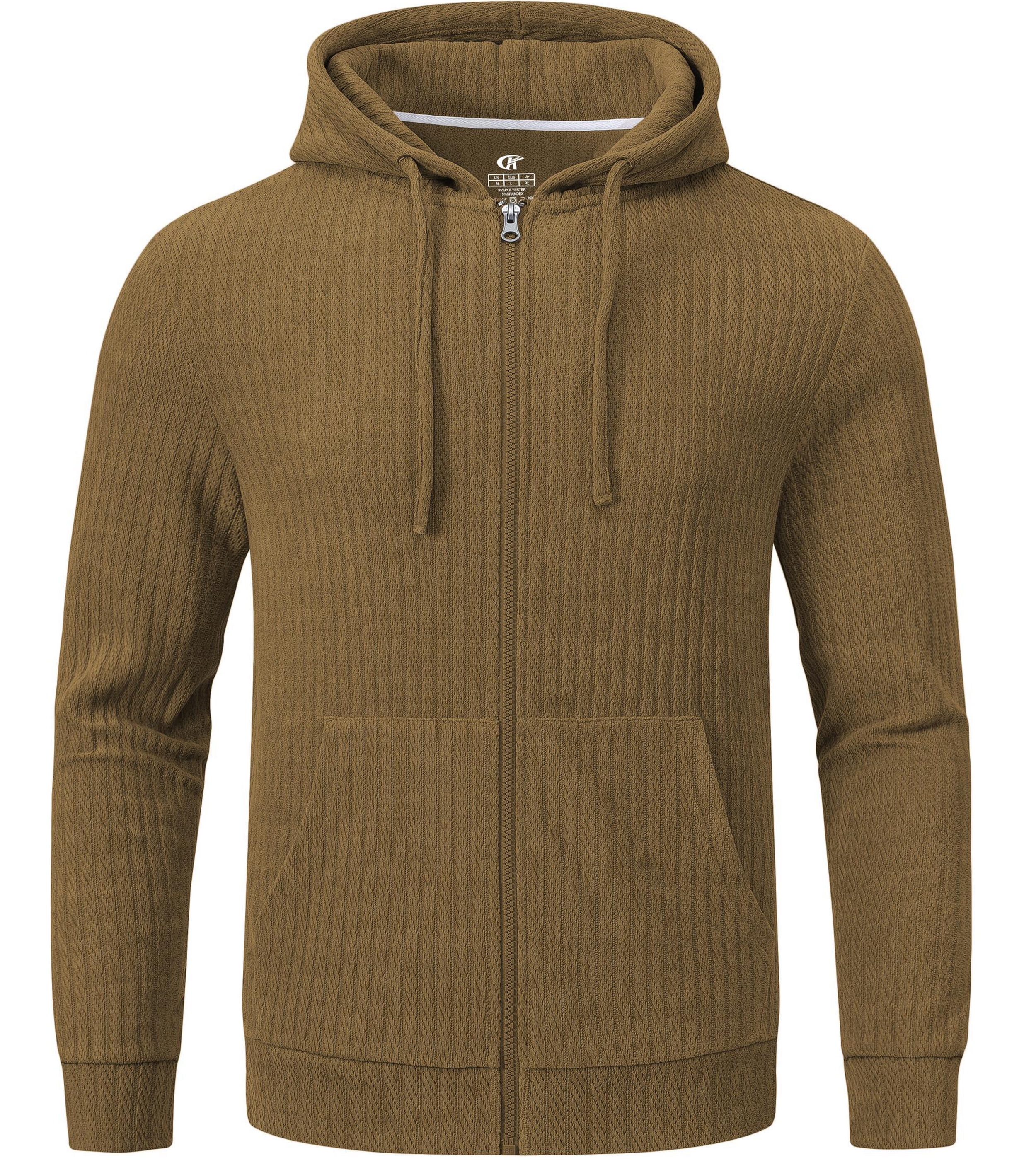 Zip Up Hoodies for Men Casual Lightweight Hoodie Full Zip Sweatshirt ...