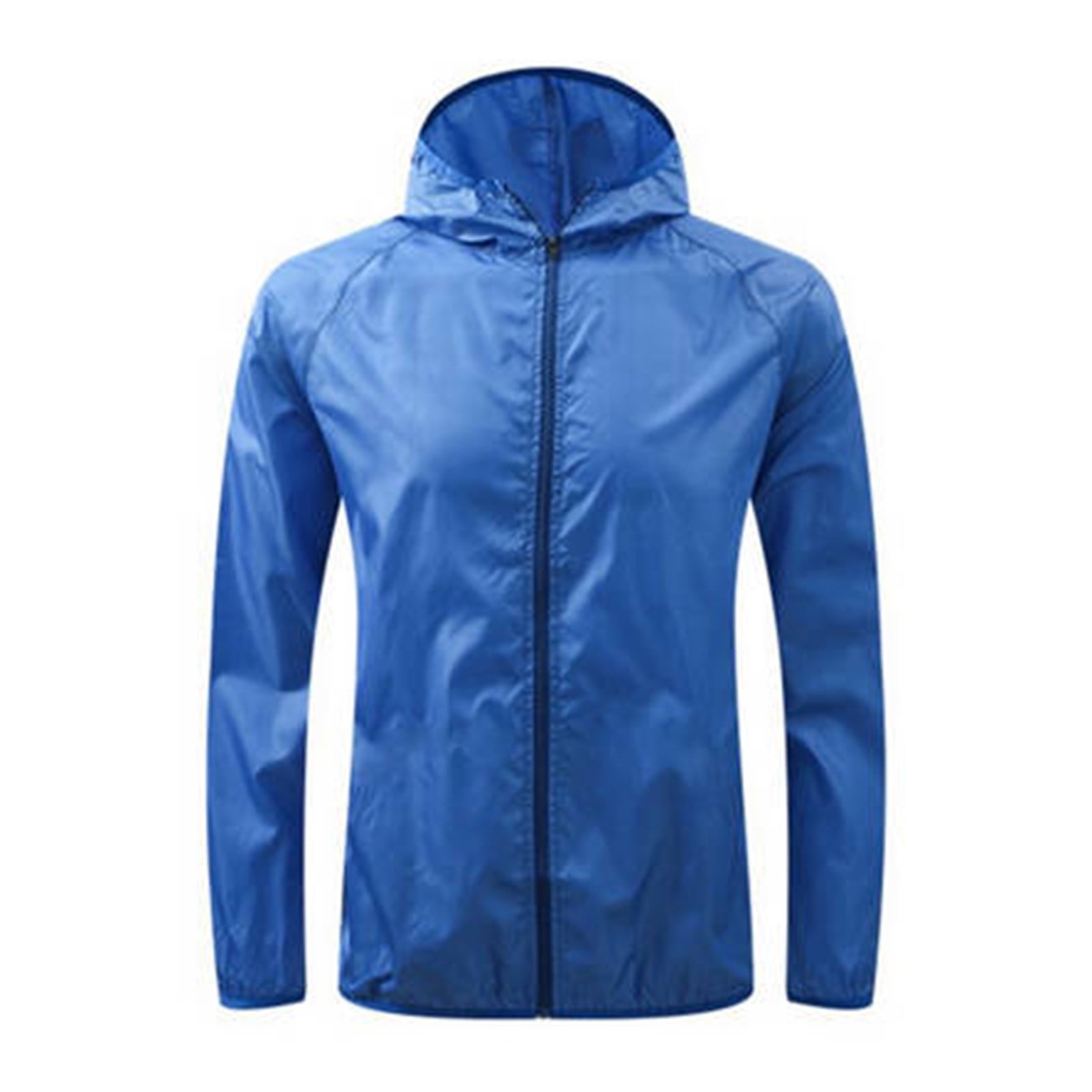 Zip Up Rain Jackets For Women Waterproof With Hood Plus Size Lightweight Outdoor Hiking Rain