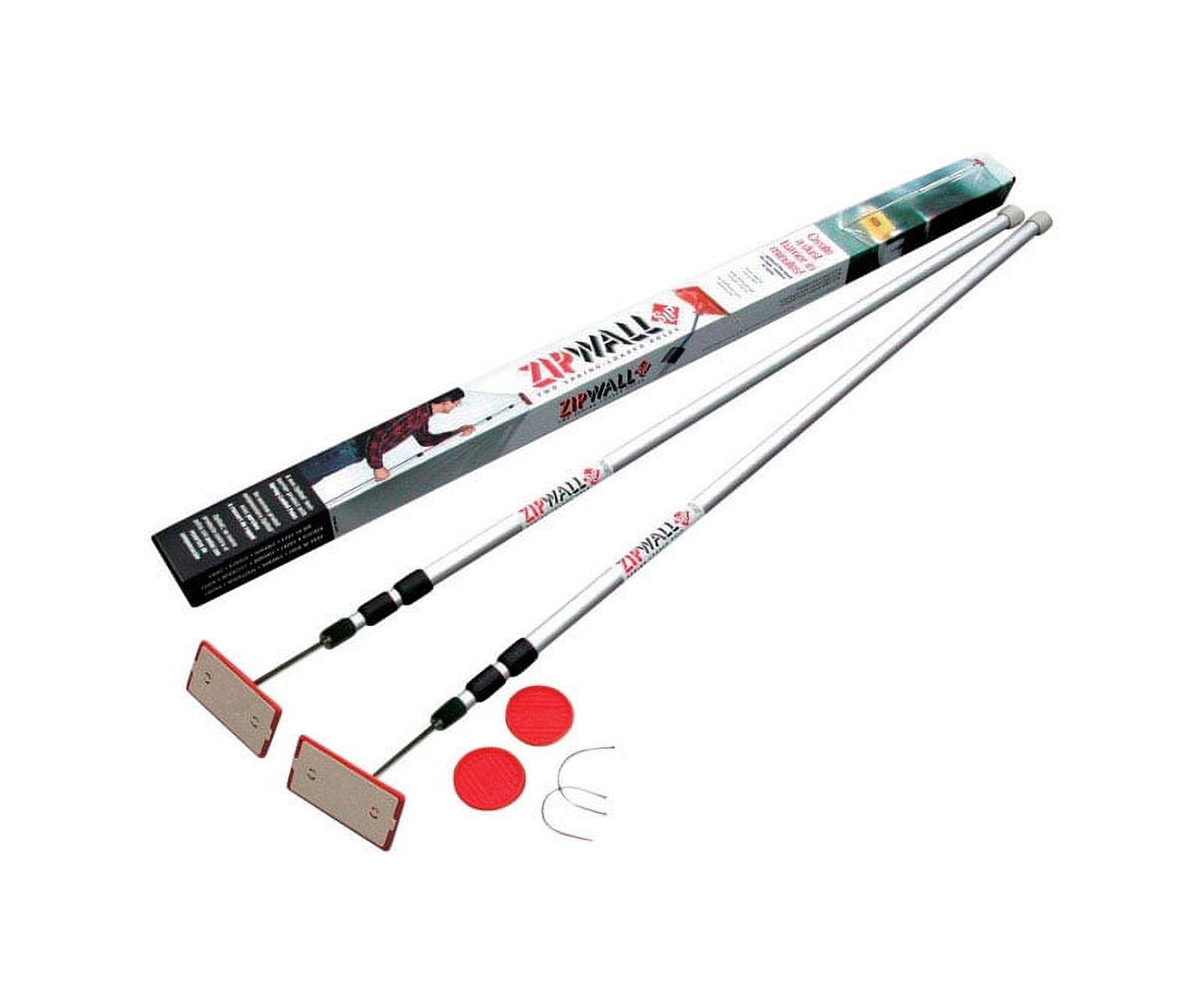 ZipWall SLP2 Adjustable Telescoping Aluminum Pole, Silver, 2 Piece ...