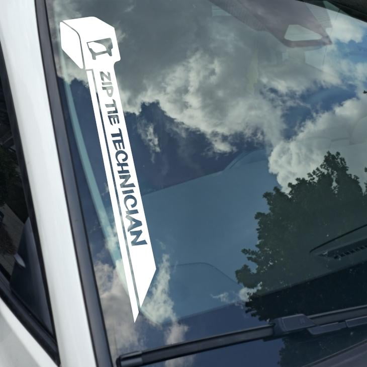 Zip tie technician Vinyl Decal Sticker Bumper Window UV & Water ...