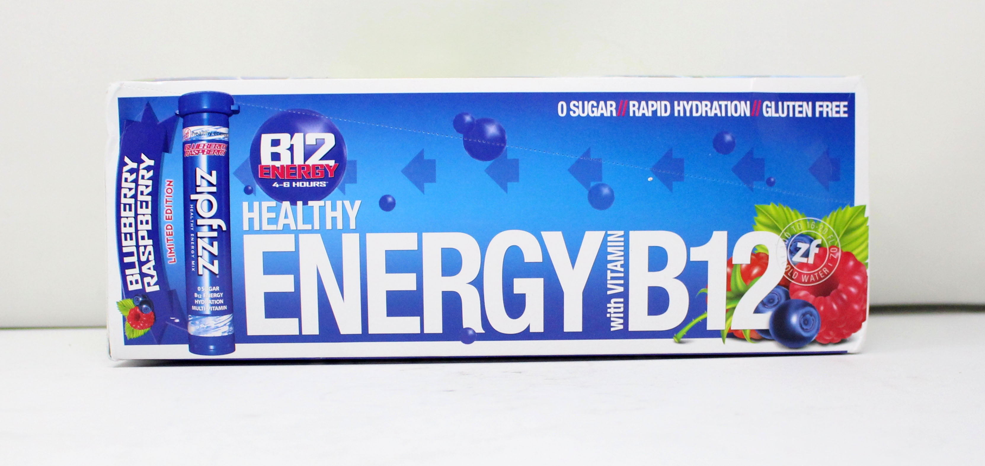 Zipfizz B12 Energy Limited Edition 30 Tube Split Box - Blue Raspberry ...