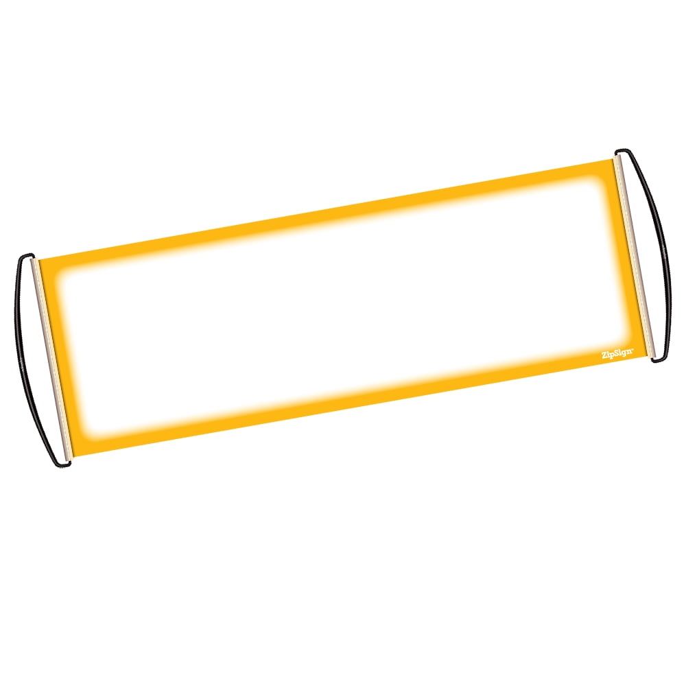 ZipSign Dry Erase Banner - Rolls Itself Up, Unrolls to 9.5” x 27 ...