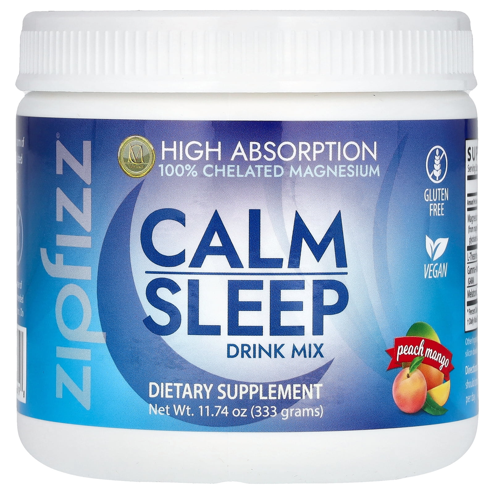 Zipfizz Calm Sleep Drink Mix, Peach Mango, 11.74 oz (333 g) - Walmart.com