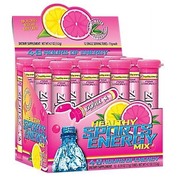 Zipfizz Healthy Energy Drink Mix, Pink Lemonade, 12 Count - Walmart.com