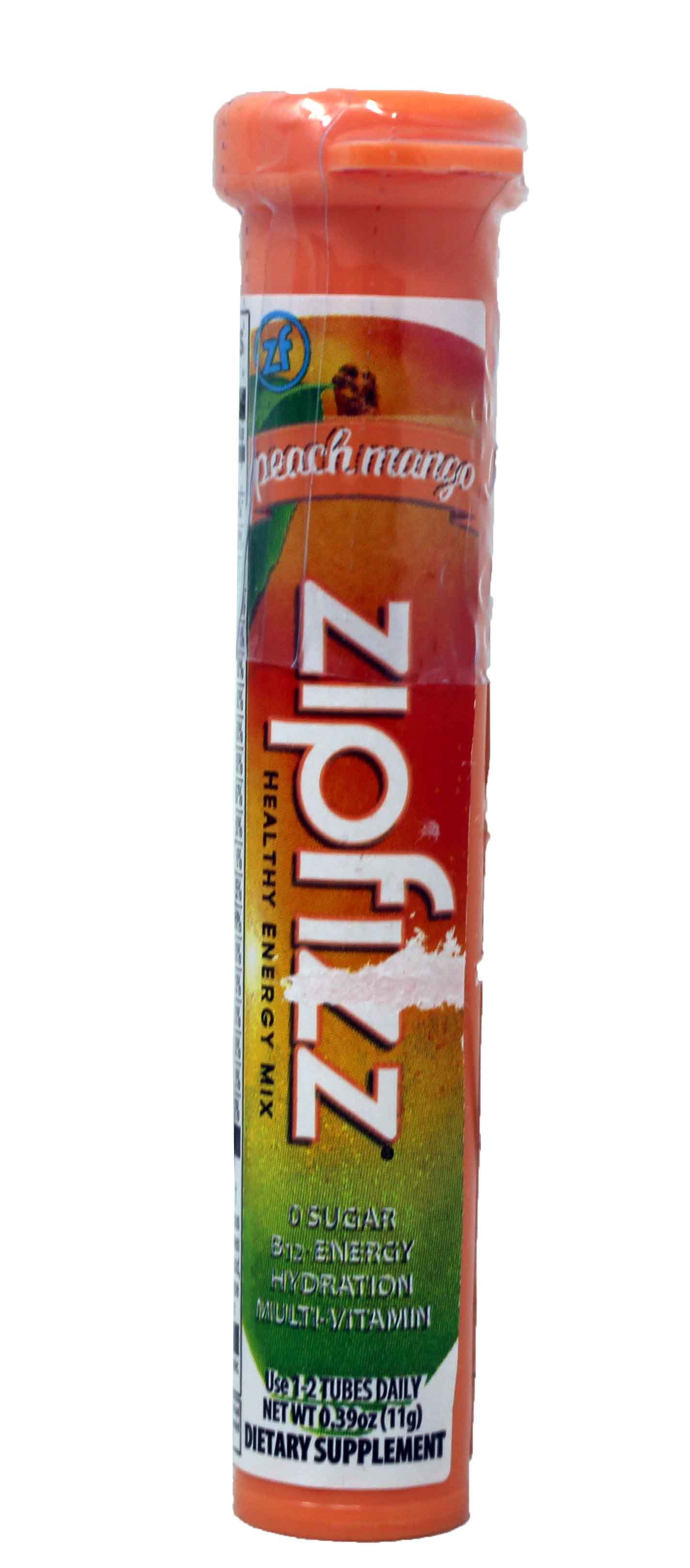 Zipfizz Peach Mango Healthy Energy Mix .39 Ounces - Walmart.com